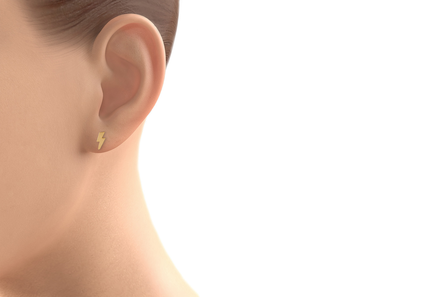 Flash Stud Earrings, 18ct gold